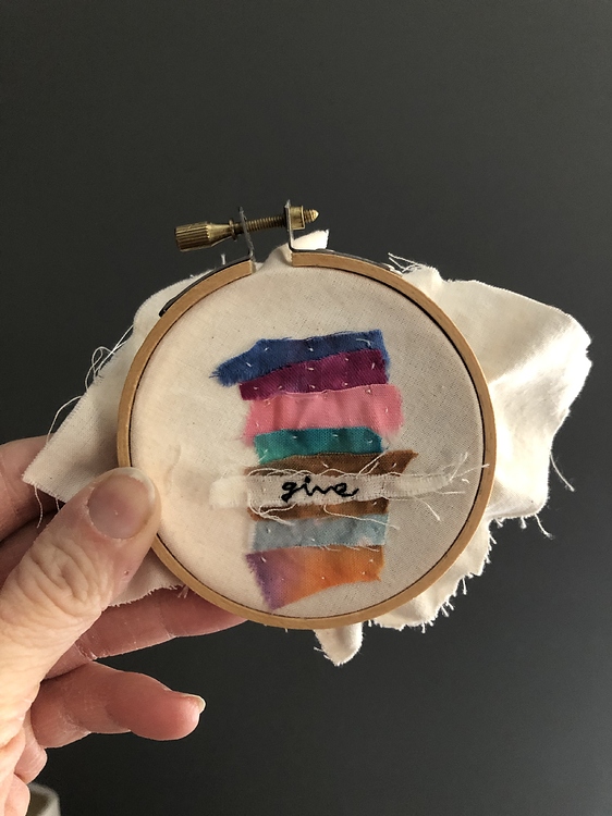 Mini Prayer Flag Trio - ART 2020 Q1 Challenge Entry - Completed ...