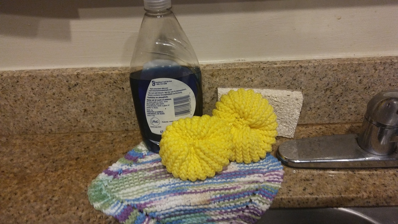 2 Heavy-Duty Yellow Scrubbies - Completed Projects - the Lettuce Craft ...