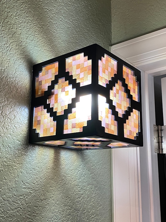 Minecraft Glowstone Lamp Light Cover - Completed Projects - the Lettuce ...